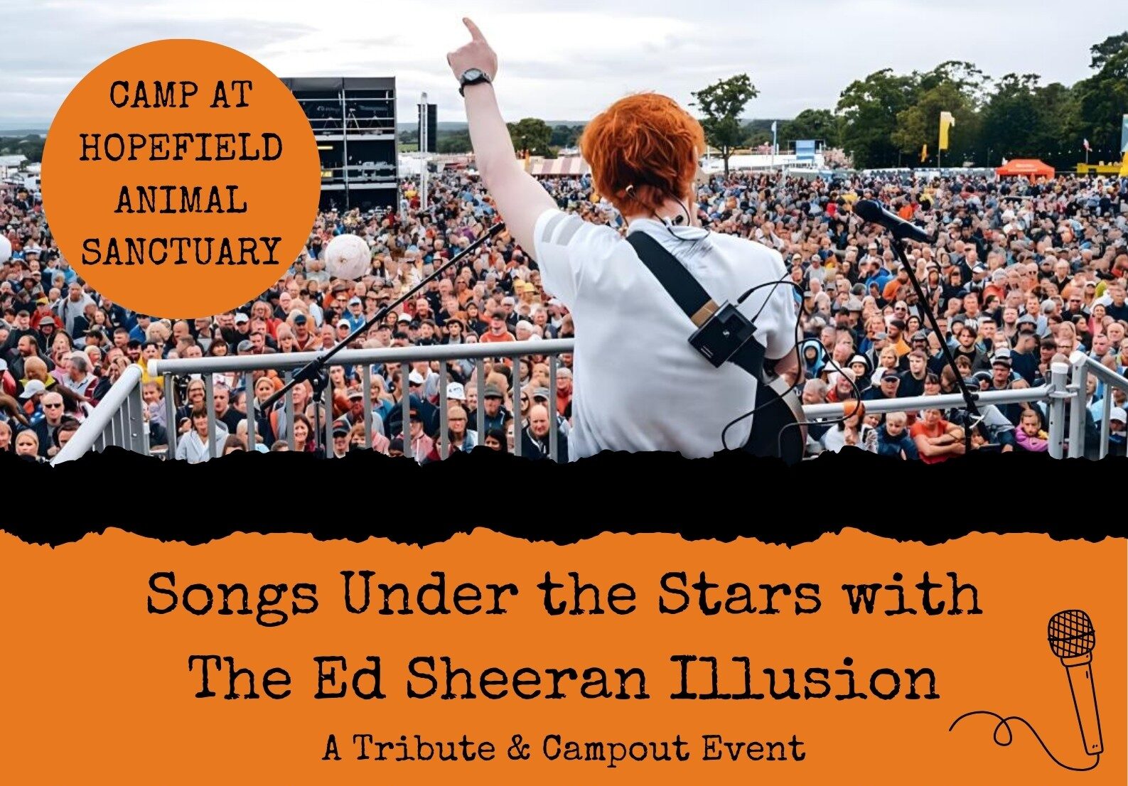 Songs Under the Stars with The Ed Sheeran Illusion | Hopefield Animal ...